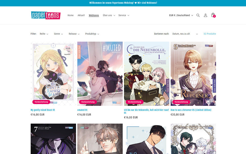 Alle Webtoons – Papertoons Webshop